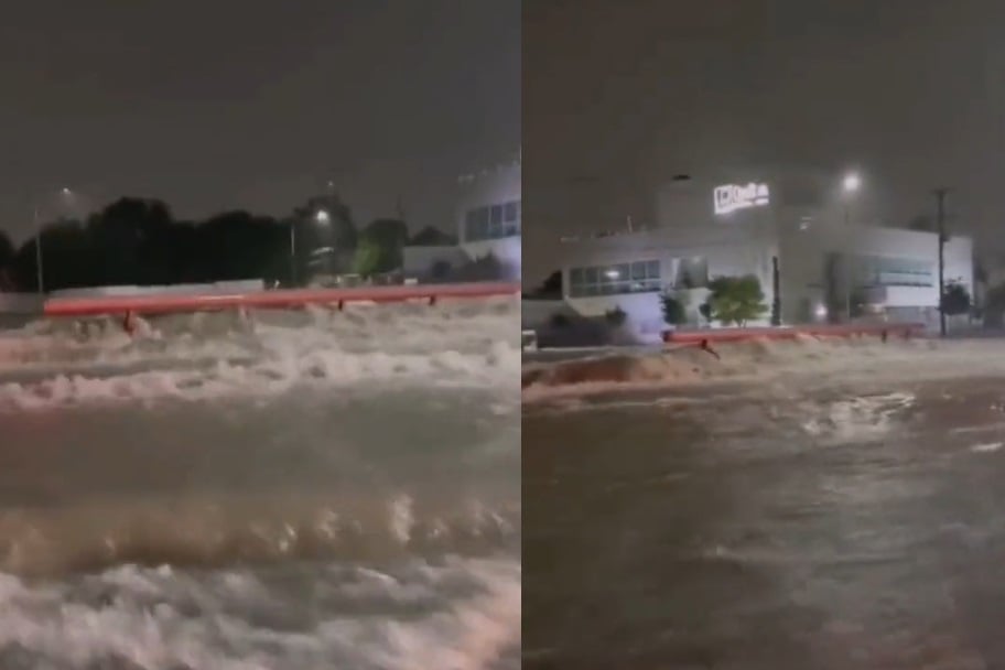 Así fue el desbordamiento del Arroyo Topo Chico en Nuevo León