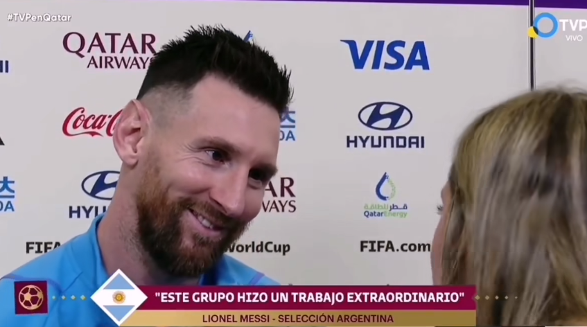 Las palabras de una reportera argentina que sonrojaron a Messi como nunca