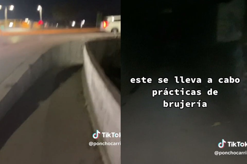 VIRAL: 'Tiktoker' explora túnel 'secreto' en el Nudo Mixteco de Torreón