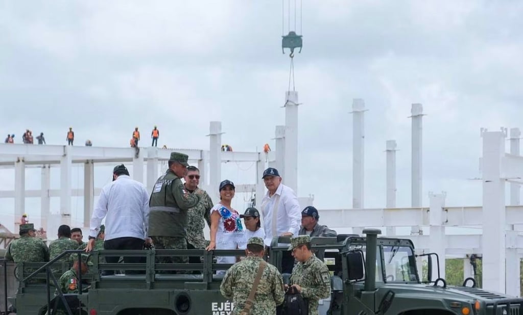 AMLO supervisa avances del nuevo Aeropuerto Internacional de Tulum
