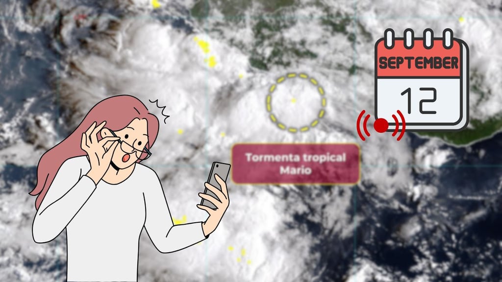 Tormenta tropical ‘Mario’ se forma en el Pacífico, ¿tocará tierra? Ruta EN VIVO, 12 de septiembre