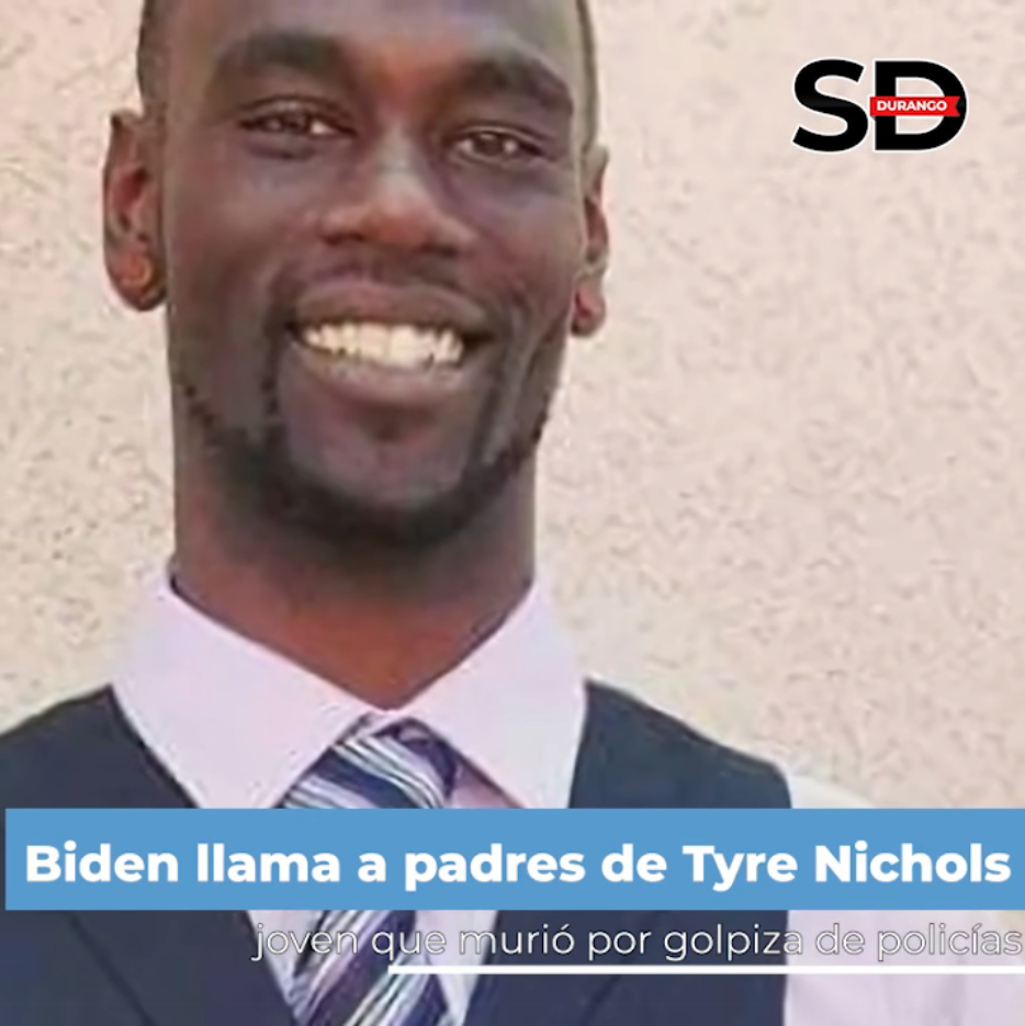 Biden llama a padres de Tyre Nichols, joven que murió por golpiza de policías en Memphis