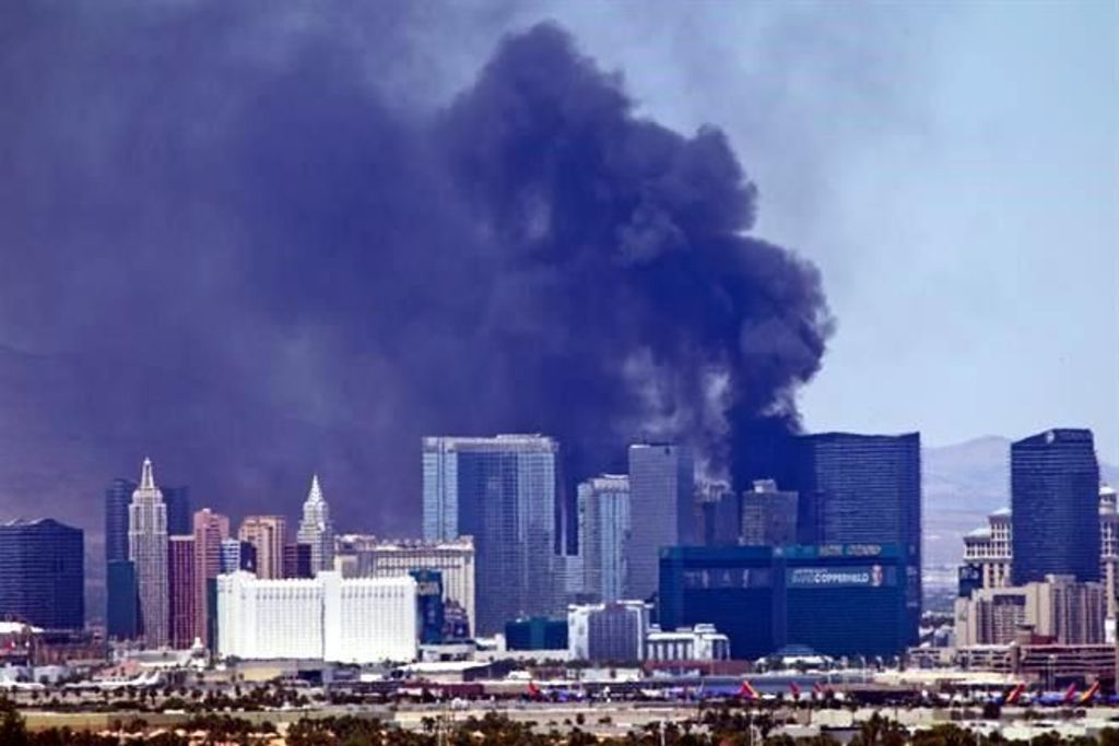 Se incendia hotel de Las Vegas