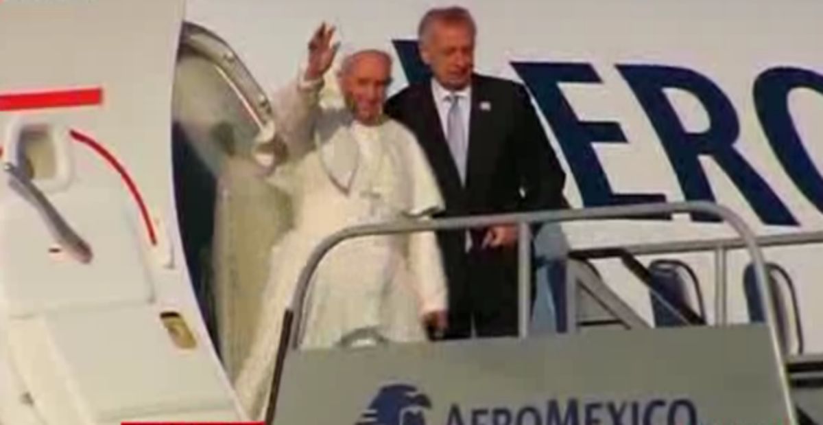 Llega Papa Francisco a Morelia