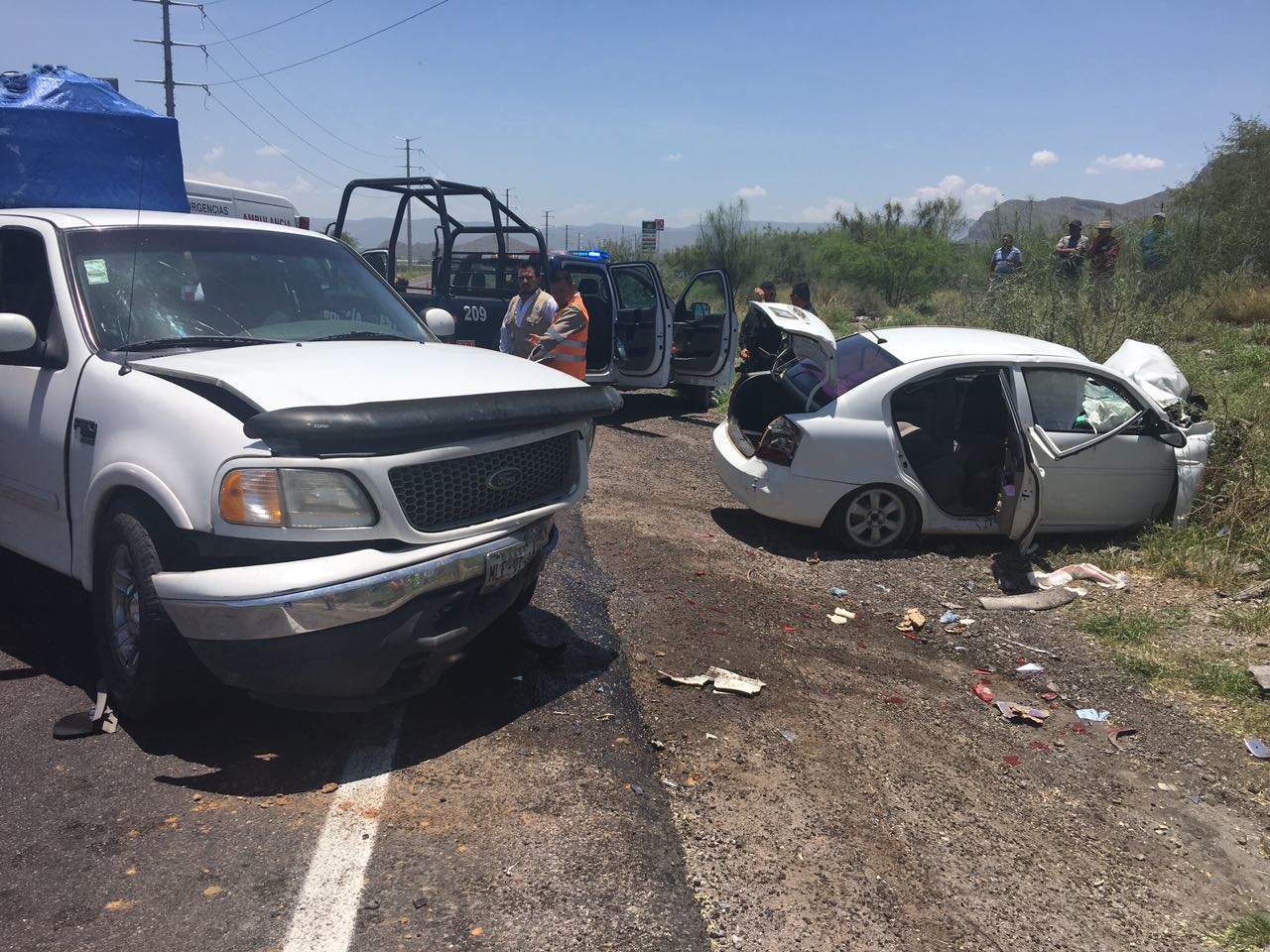 Muere menor que resultó lesionado en choque en carretera a Durango