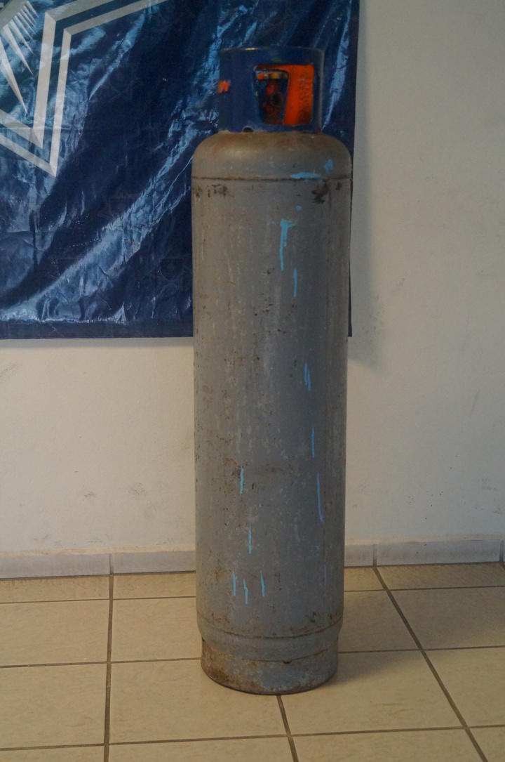 Sustrajo el tanque de gas