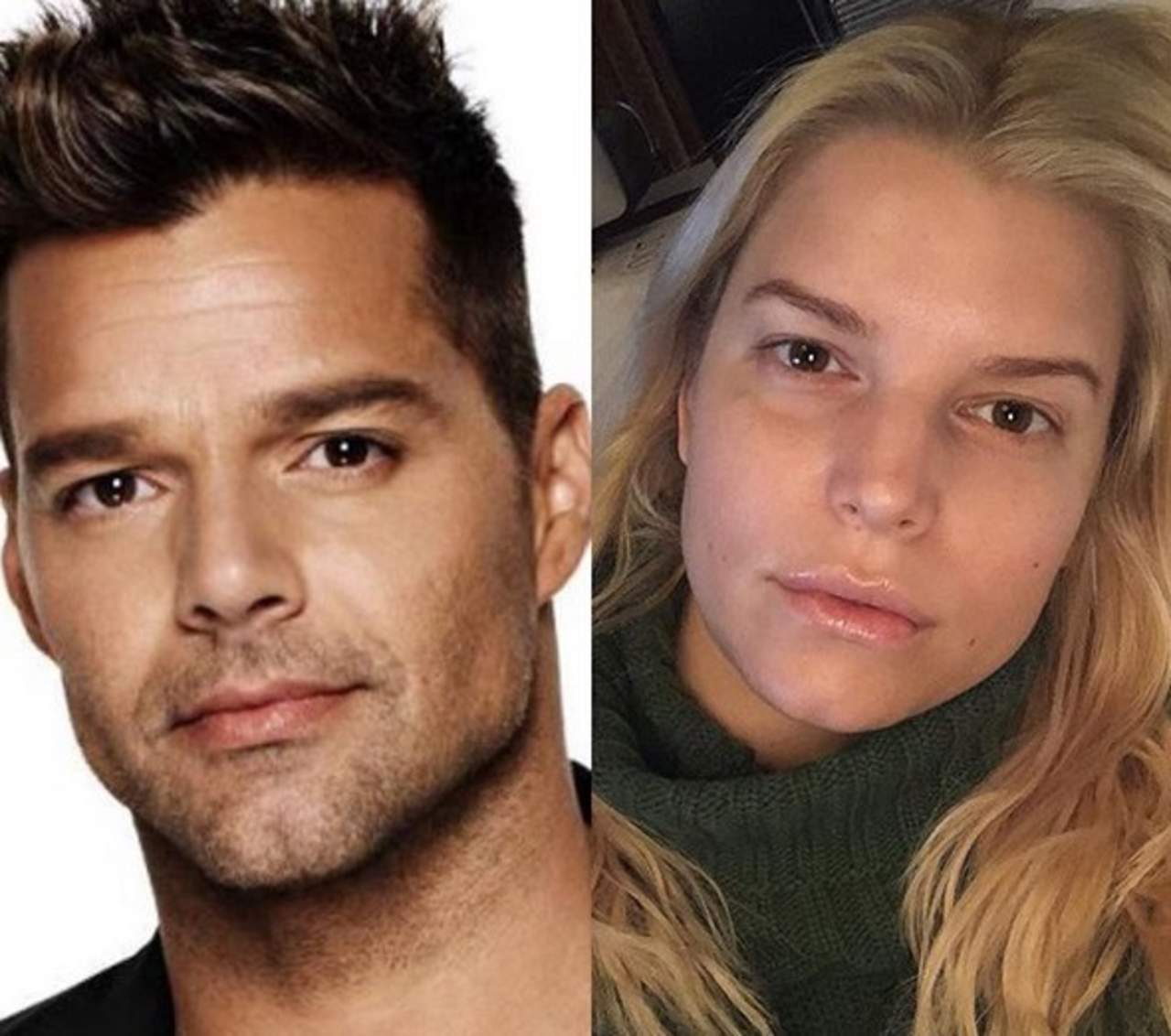 Jessica Simpson es señalada por su parecido a Ricky Martin