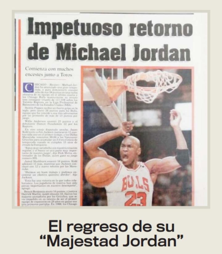 El regreso de su 'Majestad Jordan'