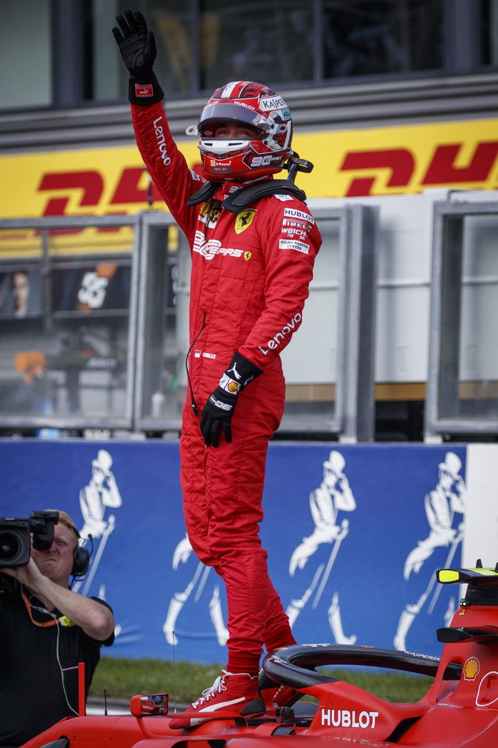 Leclerc brilla en la pista