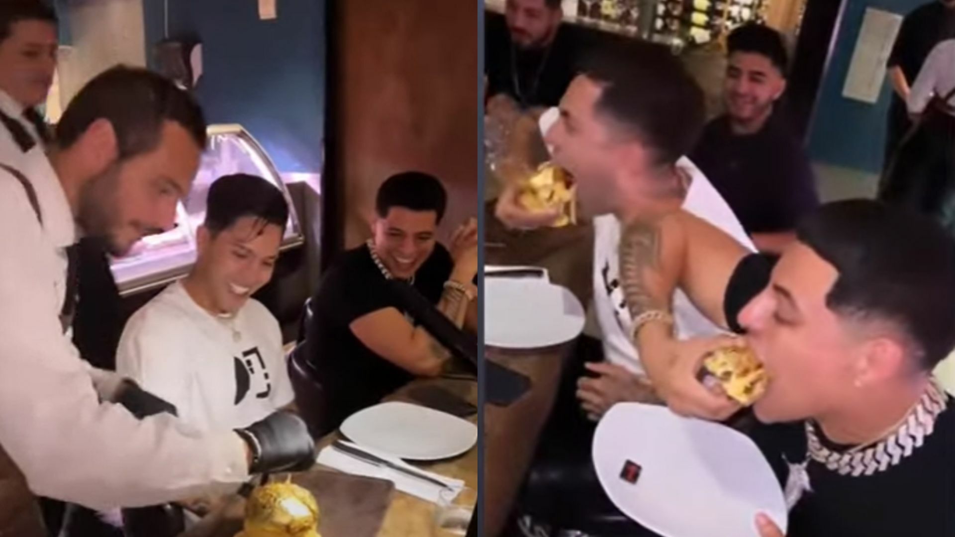 Eduin Caz y Juan de Dios Pantoja pagan 56 mil pesos por unas hamburguesas