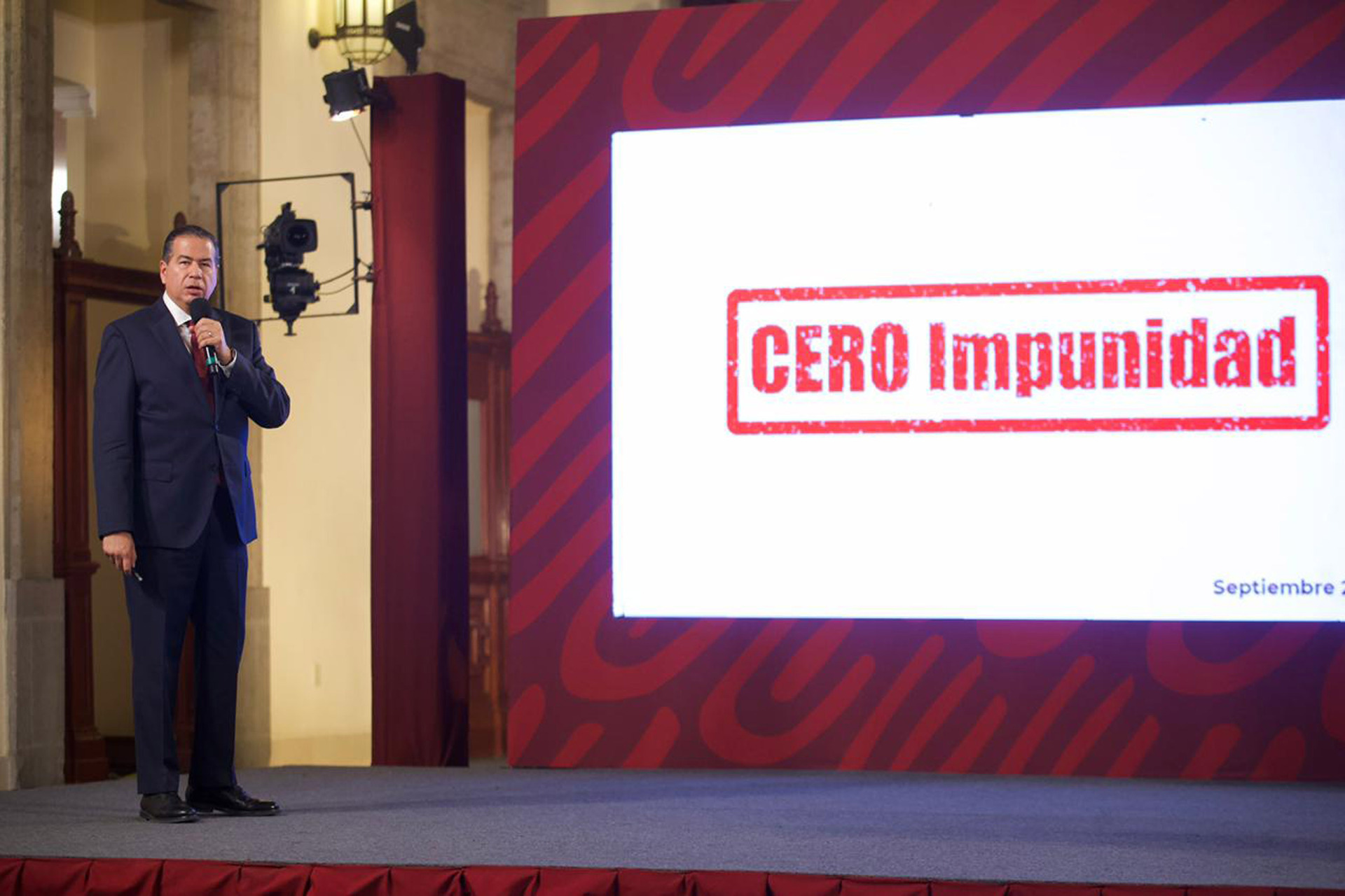 Ricardo Mejía Berdeja presenta el reporte Cero Impunidad