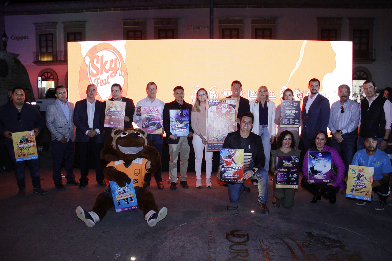 Presentan la 5a. edición del Sky Fest en Durango