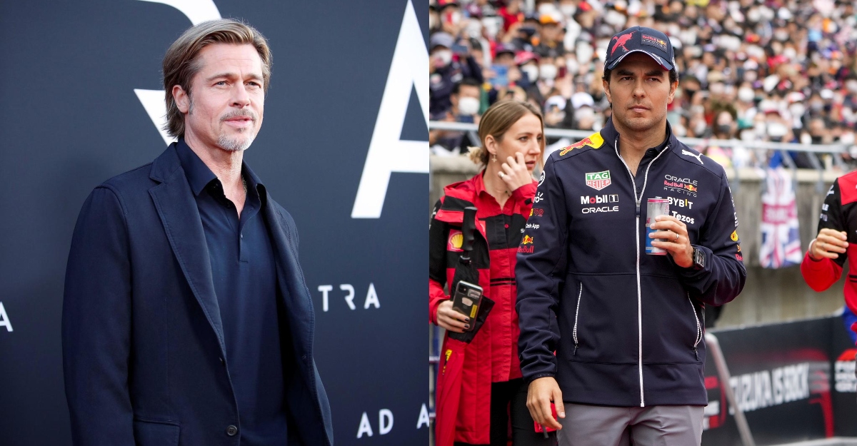 'Es genial verte correr', Brad Pitt aplaude el talento de 'Checo' Pérez