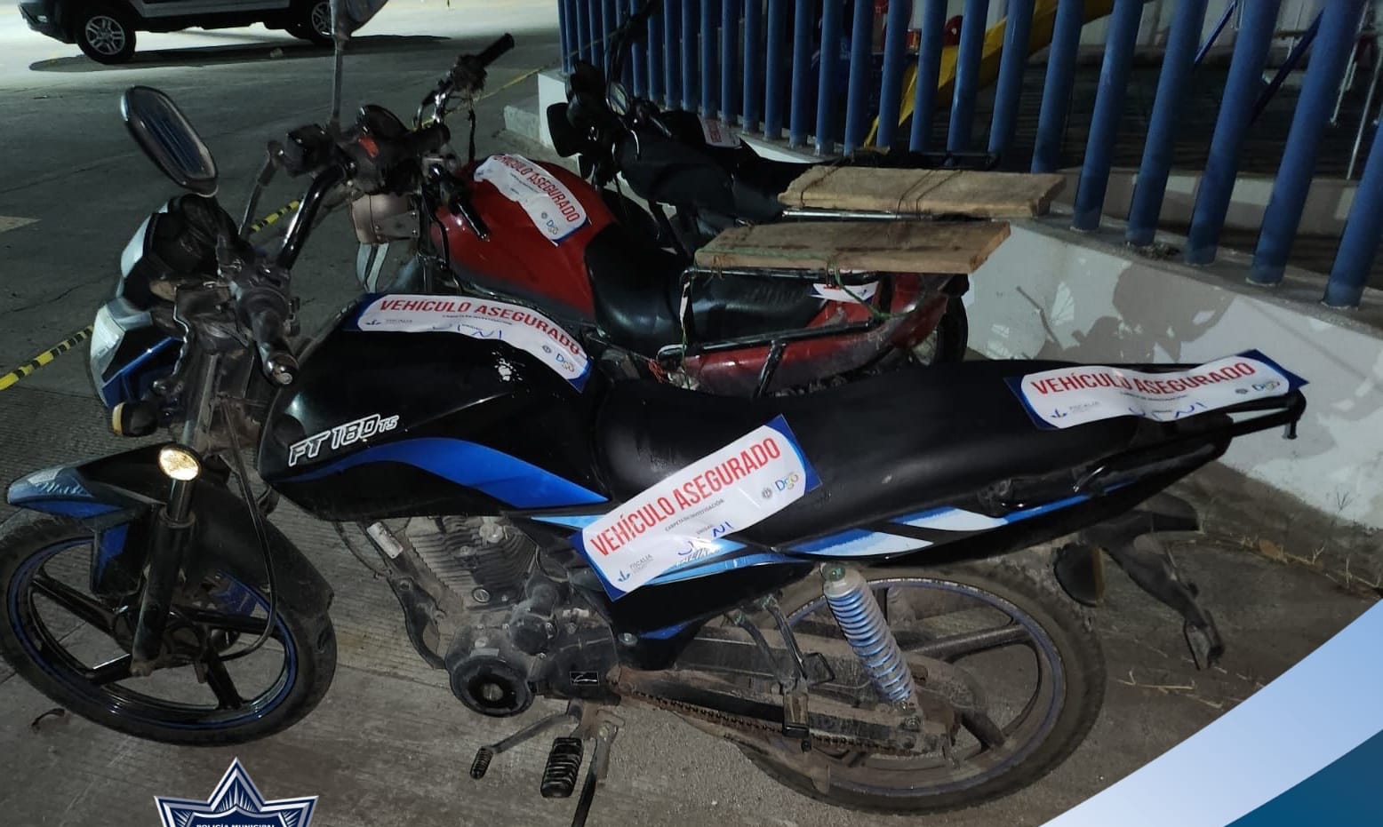 Recuperan en la colonia Santa Fe una moto con reporte de robo
