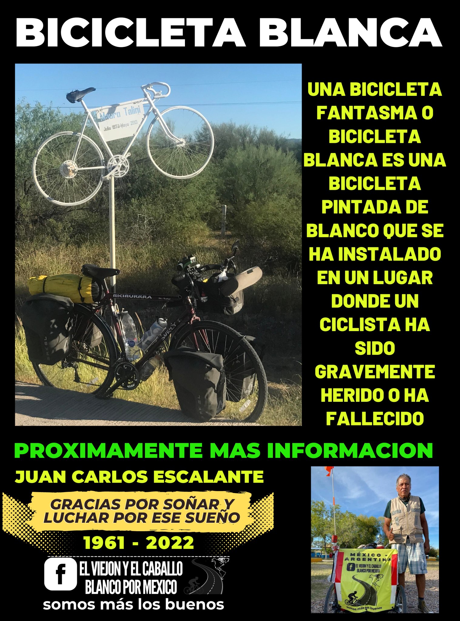 Muere Atropellado Ciclista Que Salió De Sonora Con Rumbo A Argentina