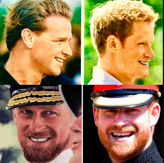 El parecido entre el amante de Lady Di y su hijo el príncipe Harry