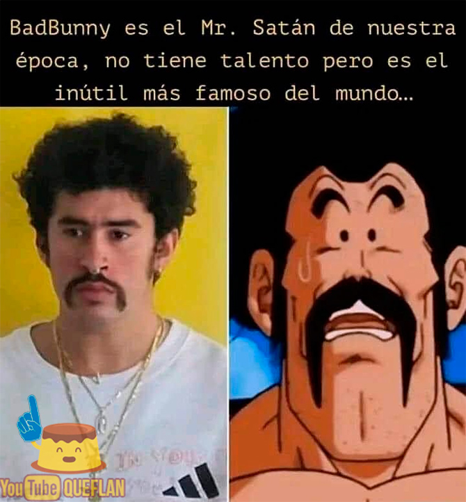 Castigan con memes a Bad Bunny por arrojar celular de fan