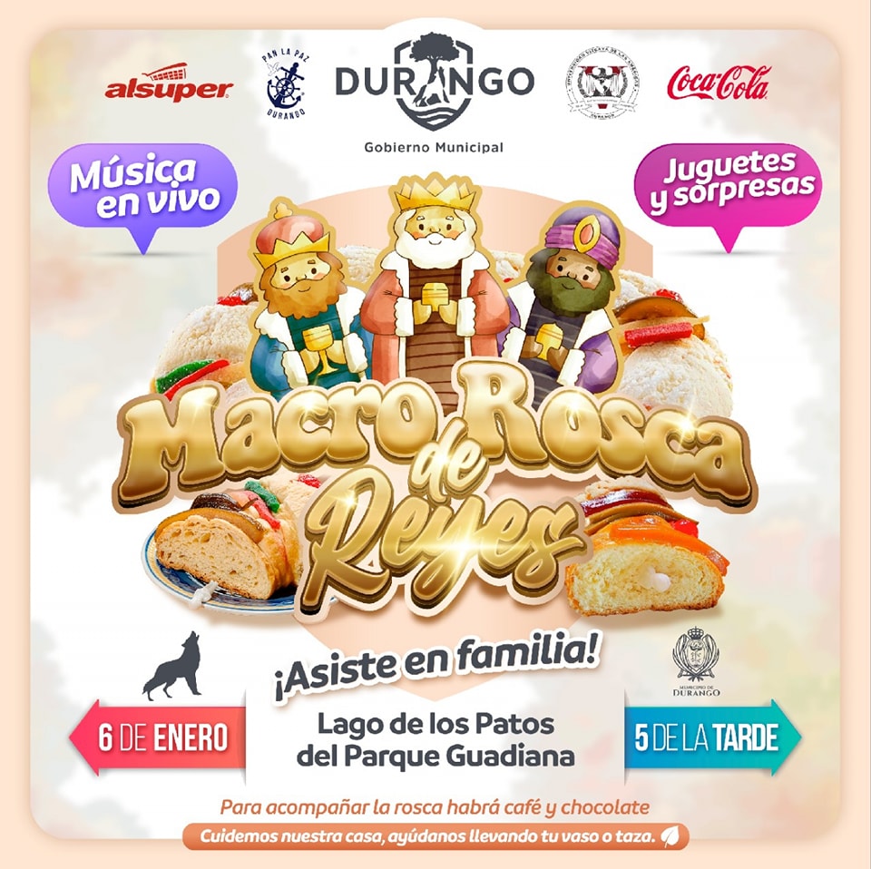 Invitan a ‘Macro Rosca de Reyes’ en el Parque Guadiana