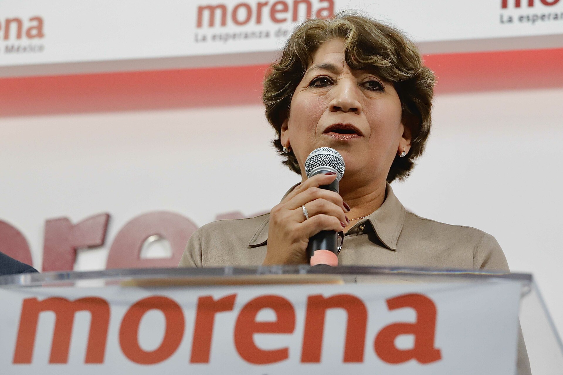 'Ya viene el cambio verdadero', dice Delfina Gómez sobre el Estado de ...