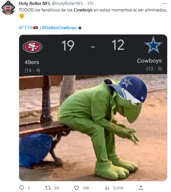 'Lluvia' de memes en la red por la eliminación de Dallas Cowboys en ...