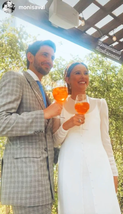 Así fue la elegante boda entre Paulina Goto y Rodrigo Saval