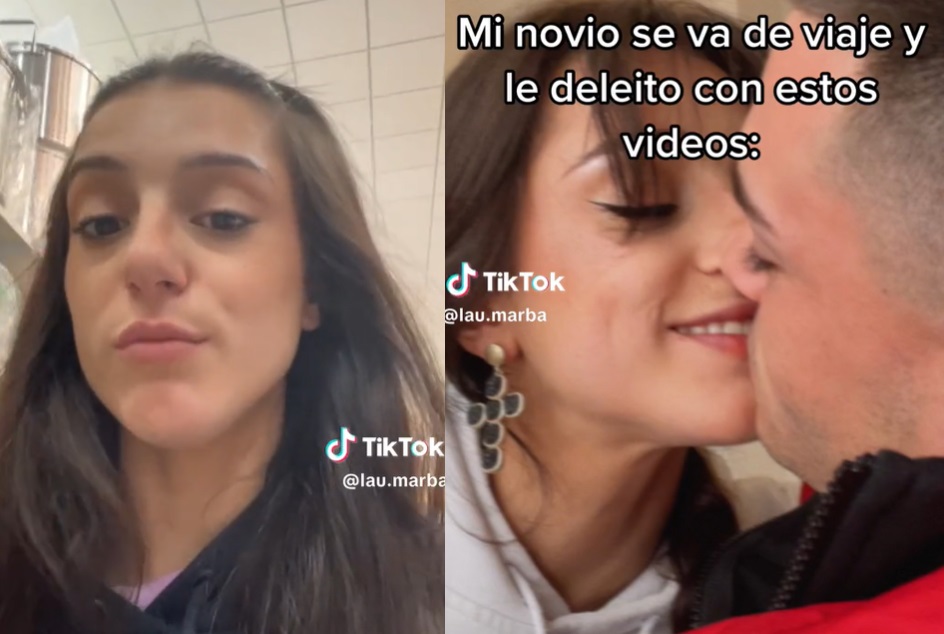 Mujer dedica videos a su novio en TikTok y se viraliza