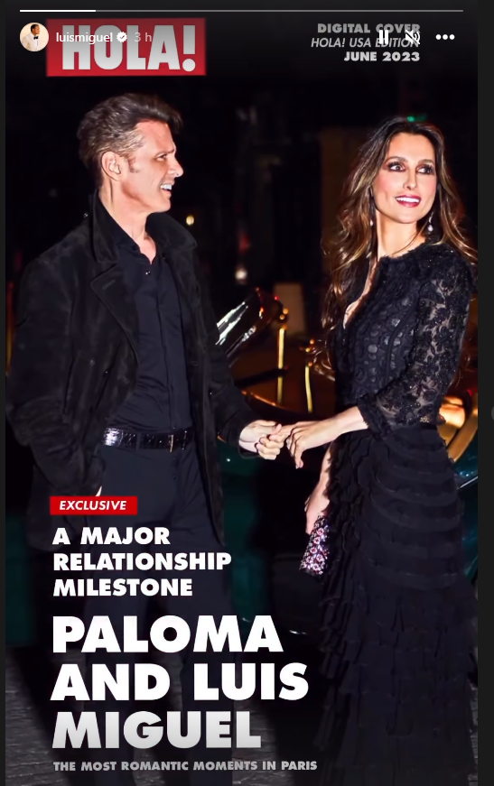 Luis Miguel comparte por primera vez una serie de fotos con su novia