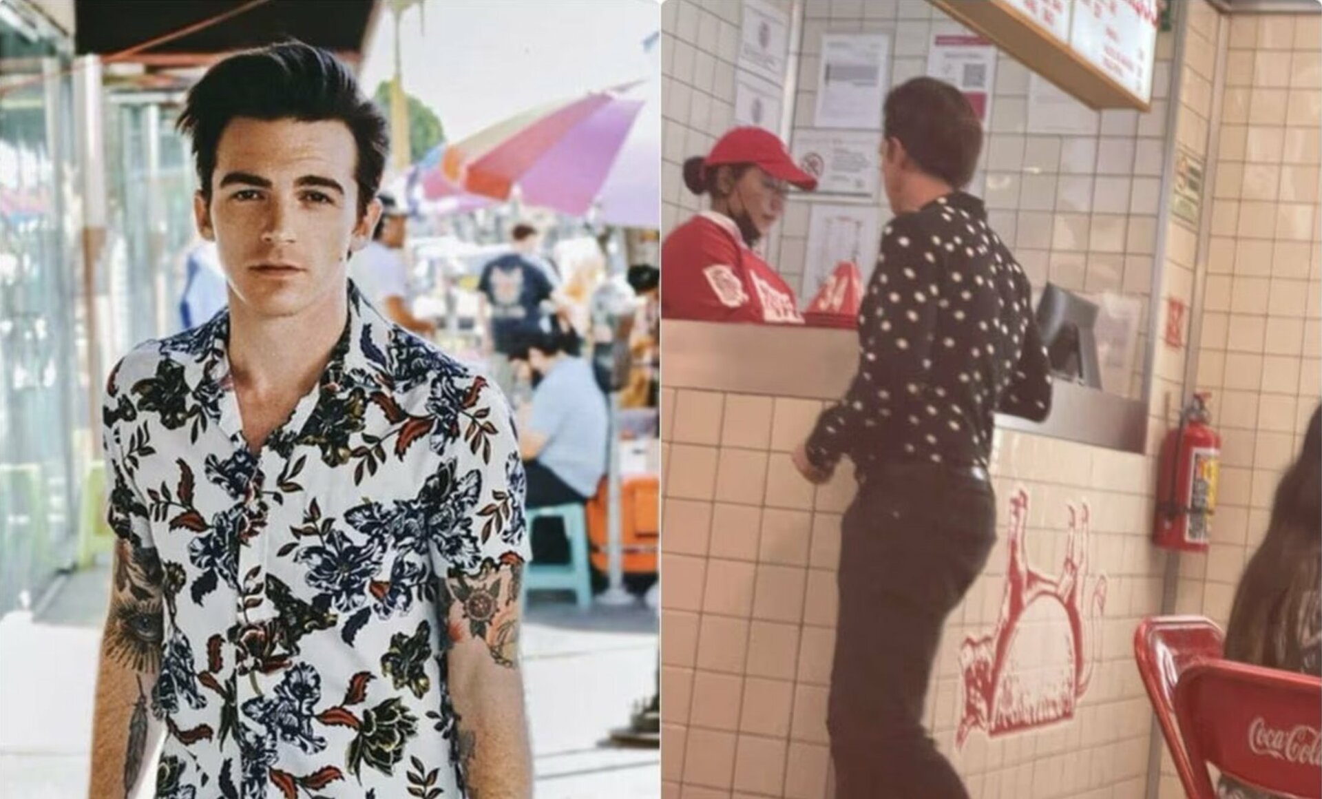 Sí, con todo: Captan a Drake Bell en taquería de CDMX y se viraliza