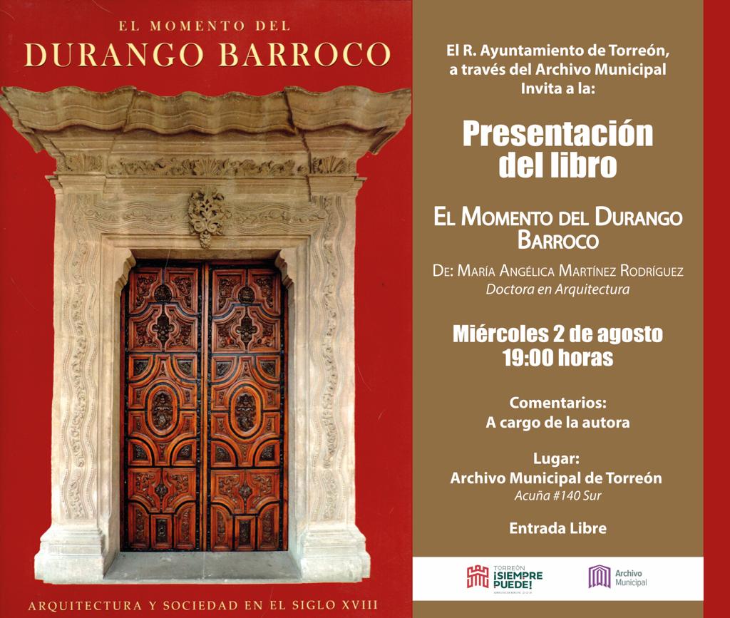 Presentan segunda edición del libro 'El momento del Durango Barroco'