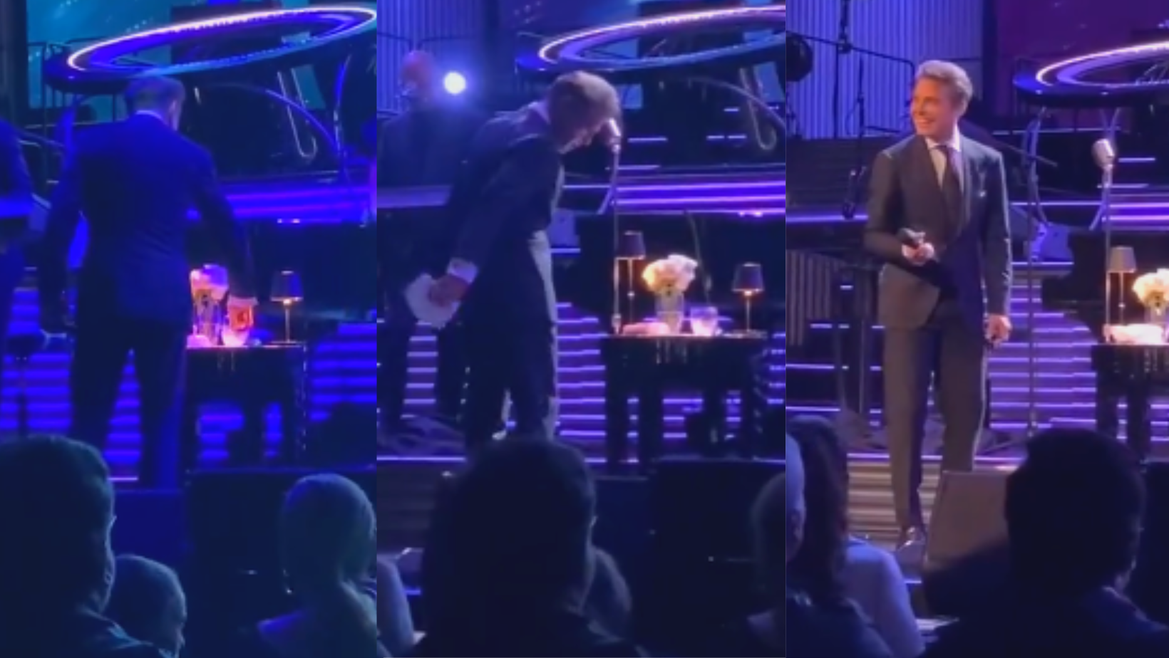 VIDEO: Luis Miguel vive divertido momento con sus fans tras romper un vaso