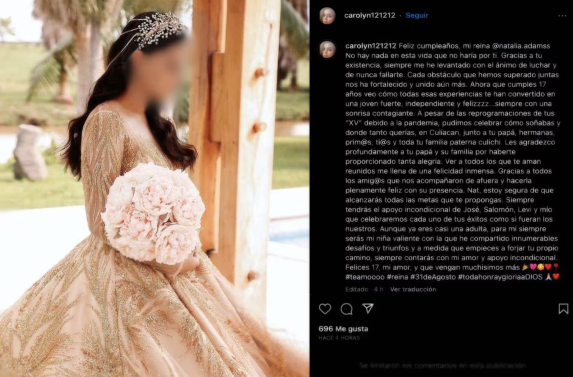 Hijastra de José Ramón López Beltrán celebró cumpleaños en Culiacán