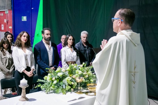 Realizan misa para la telenovela Tu vida es mi vida