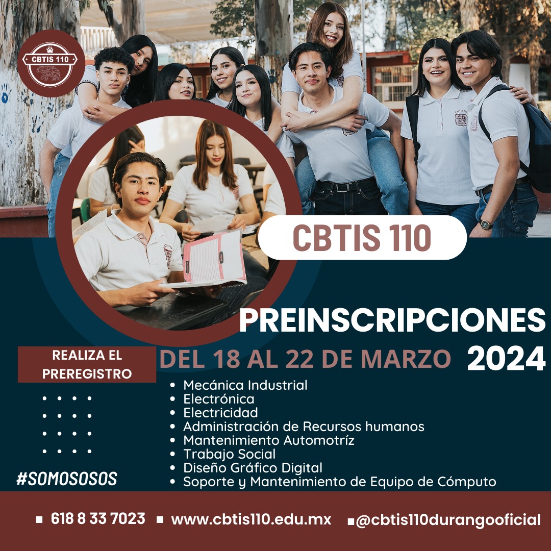CBTIS 110 abrirá preinscripciones este 18 de marzo