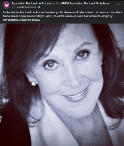 Muere Mayte Carol, actriz de Santos vs El Estrangulador