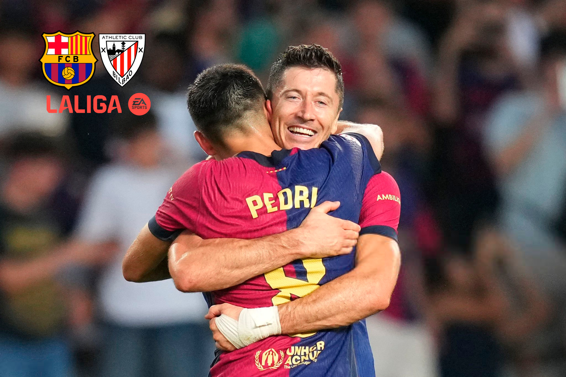 Robert Lewandowski salva al FC Barcelona y vence al Athletic Club