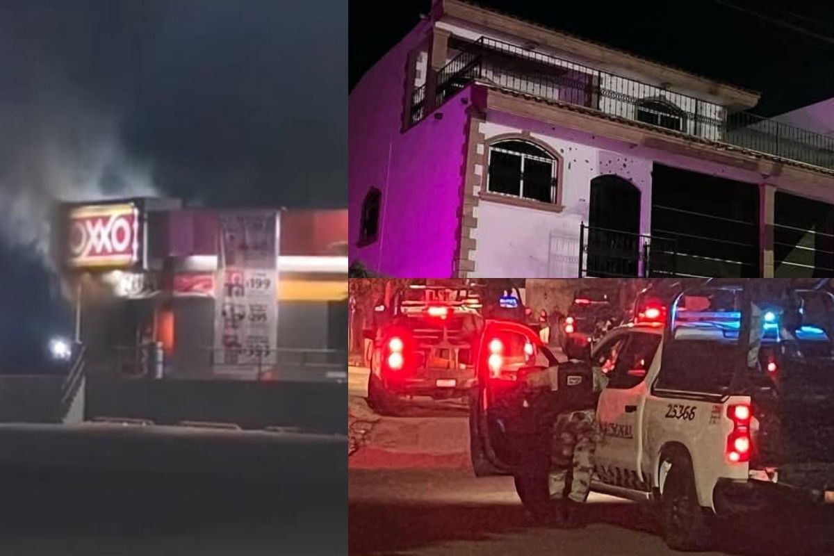 Así se vivió incendio de negocio y balaceras en casas de Culiacán | VIDEO