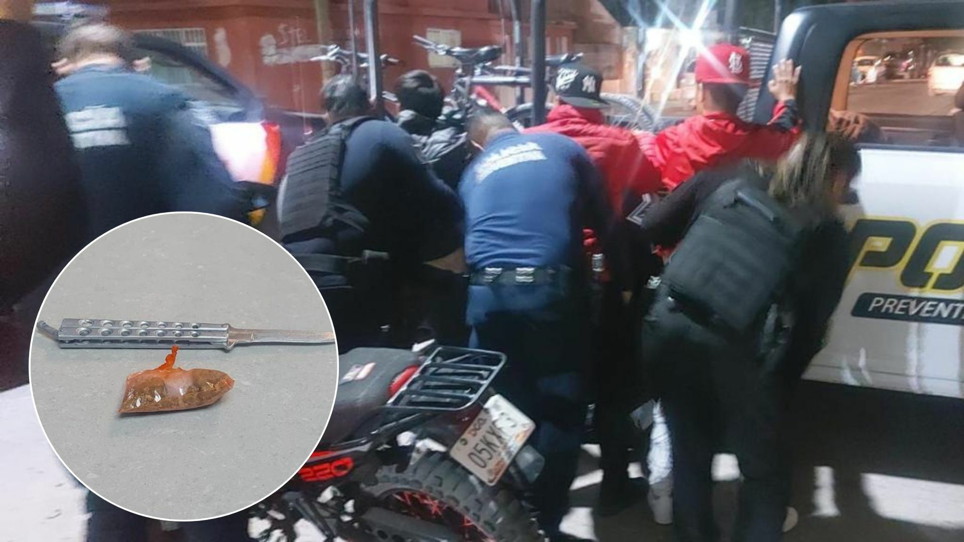 Detienen a jóvenes con armas y drogas durante operativo al sur de Durango capital