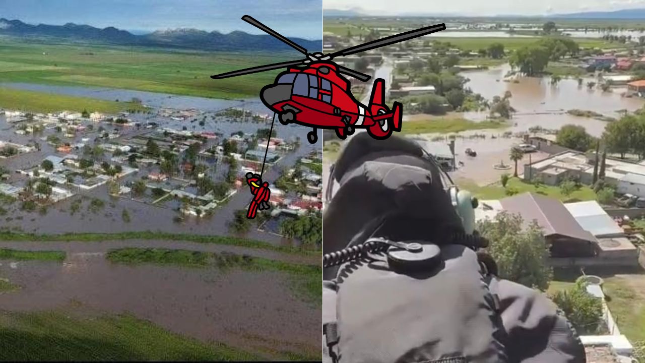 Hay personas en los techos de las viviendas de La Palestina; habilitan ...