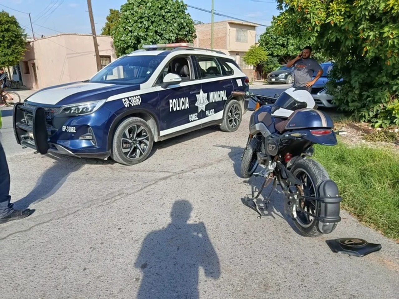 Motociclista resulta lesionado en accidente ocurrido en Centro de Gómez ...